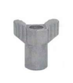 Sanitary Solutions SS13SWN, Serrated Wing Nut, T304 Stainless Steel