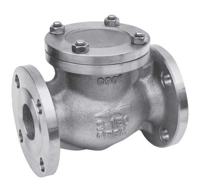3" AVCO 3116 Check Valve, 316 Stainless Steel Body, 150# Flange, Metal ...