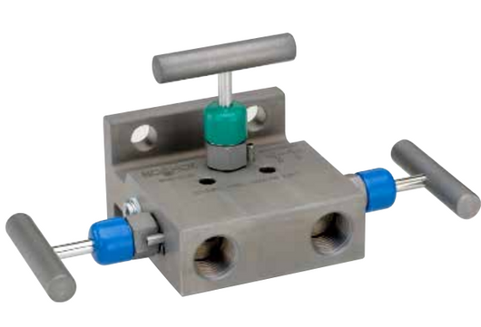 NOSHOK Differential Pressure 3 Manifold Valves with Hard and Soft Seat