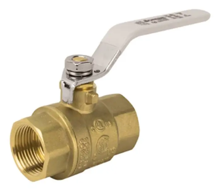 1-1/2" Jomar Valve T-150G, 2 Piece, Full Port, Dezincification Resistant Lead-Free Brass, NPT ...