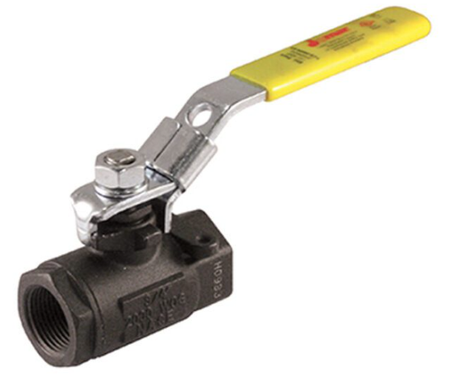 1-1/4" Jomar Valve T-CS-2000N-SS, 2 Piece, Standard Port, Carbon Steel ...