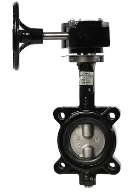 14" Jomar Valve BFV-Lug PTFE, Lug Style, Epoxy-Coated Ductile Iron Body ...