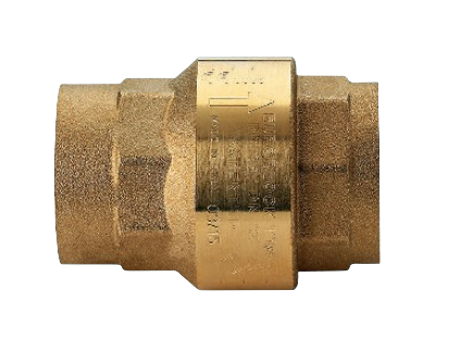 Bonomi 100003 In-Line Spring Loaded Check Valve, Brass Body, FNPT ...