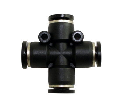 STC CU 1/4" K Crosshead Union- Push-In Air Fittings, 0-180 psi