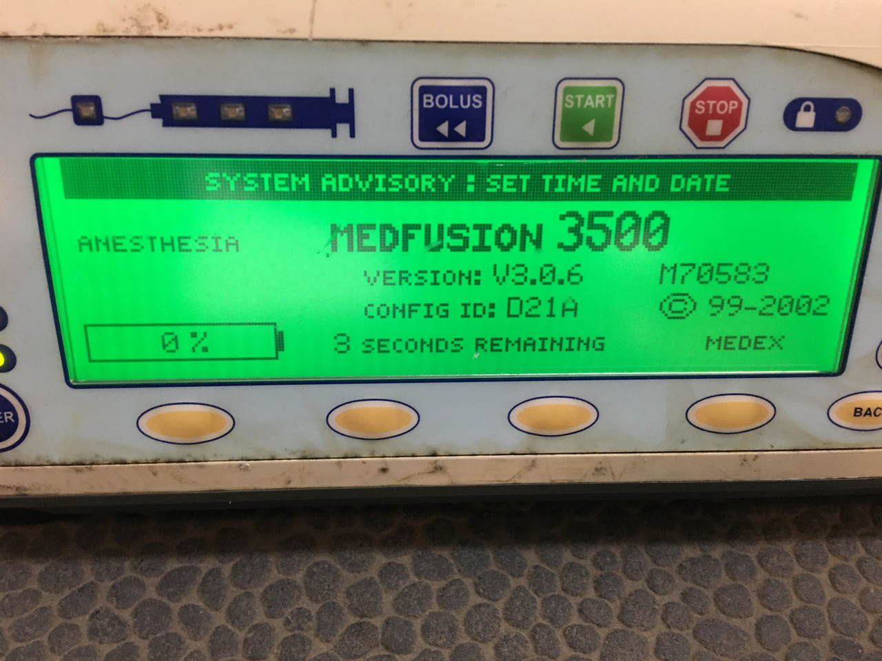 Smiths Medical MedFusion 3500 Syringe Pump Monitor For Sale