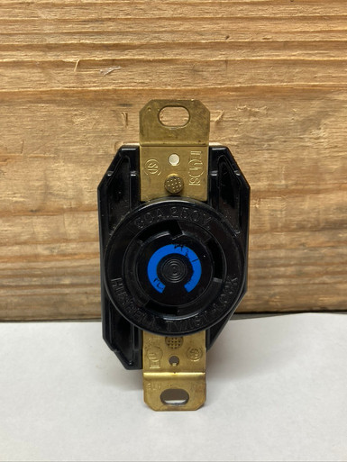 Twist-Lock Black Nylon Single Flush Receptacle HBL2620 Hubbell 30A 250V ...