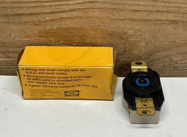 Twist Lock Receptacle HBL2320 Hubbell 20A 250V AC