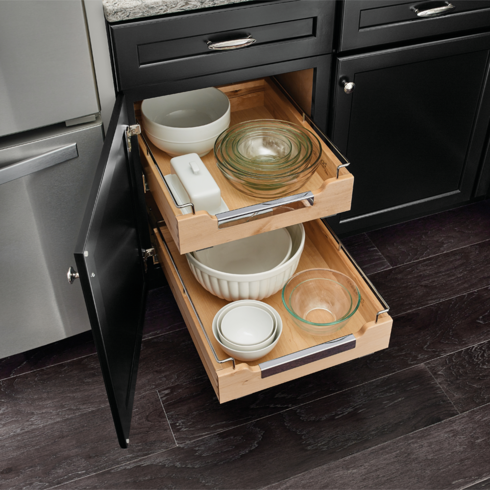 Chrome Deluxe Roll-Out Tray - Gallery By Elevations