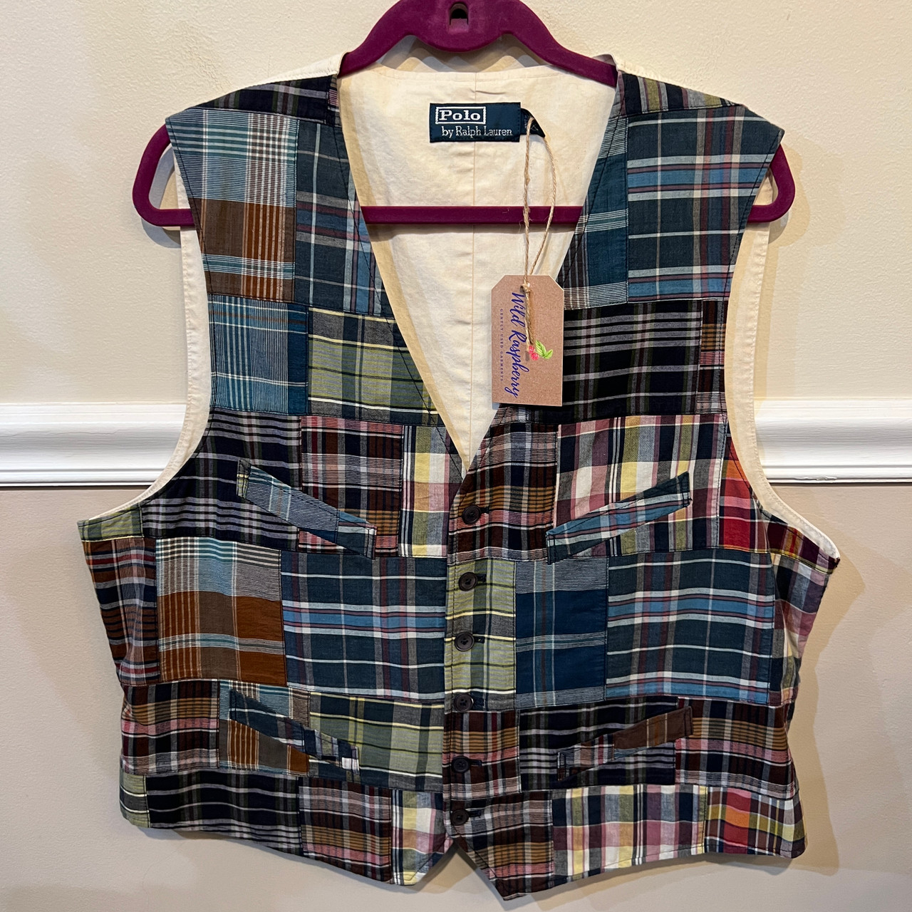 Men's Plaid Vest