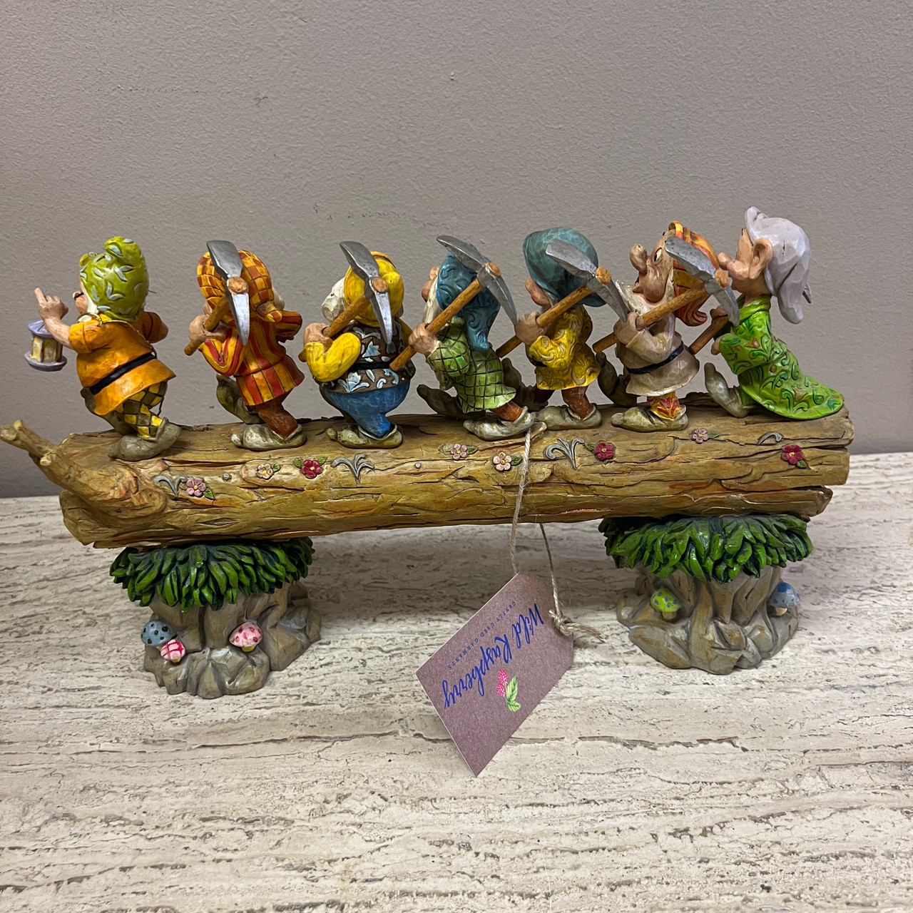 Disney Traditions 7 Dwarfs on a Log by Jim Shore