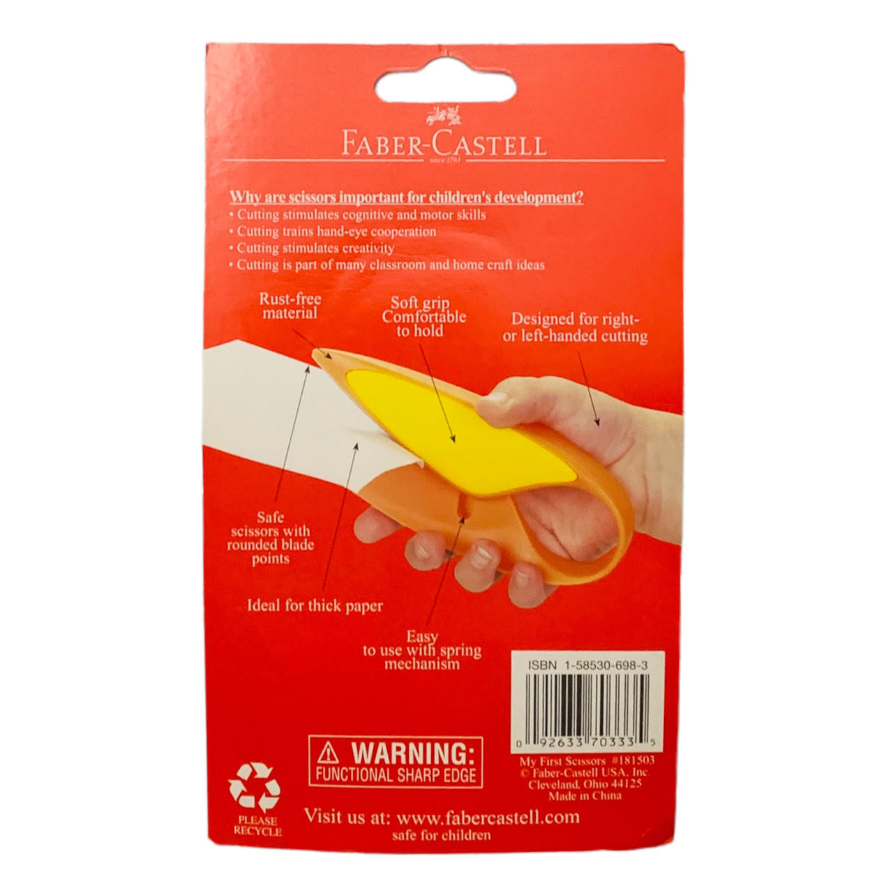 Faber Castell, My First Pre-School Scissors - Thread