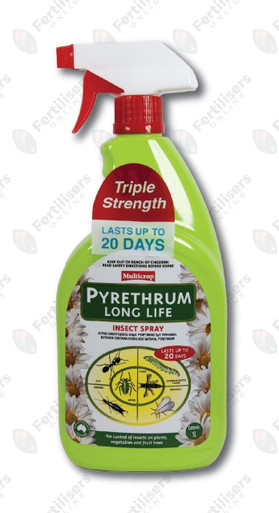 Pyrethrum Long Life Insect Spray 1L RTU Multicrop Insecticide Safe Pest ...