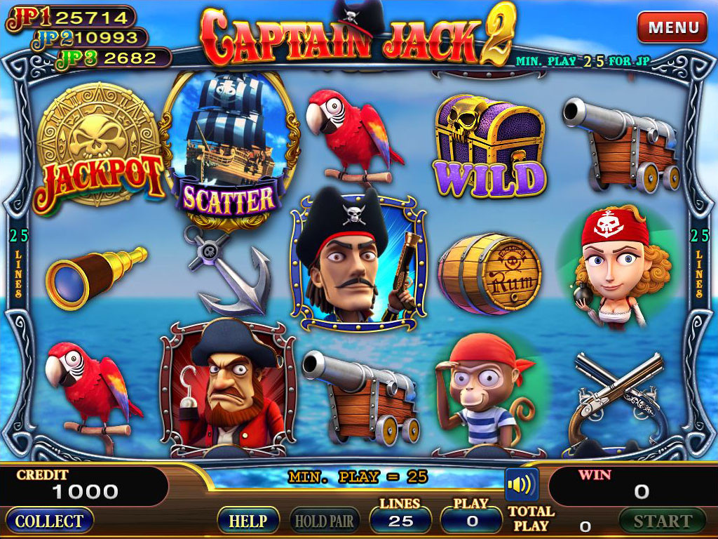 Captain Jack 2 Mandatory Preview Game by IGS - VGA 25 Liner