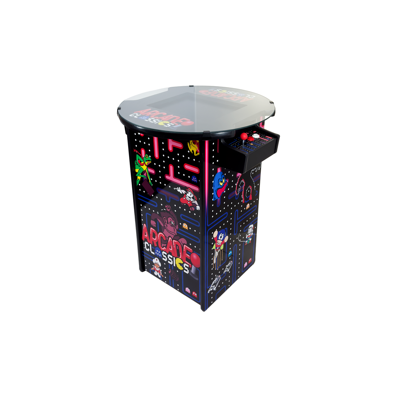 Consumer Pub Table Cocktail Arcade Game Cabinet with Arcade Classics ...