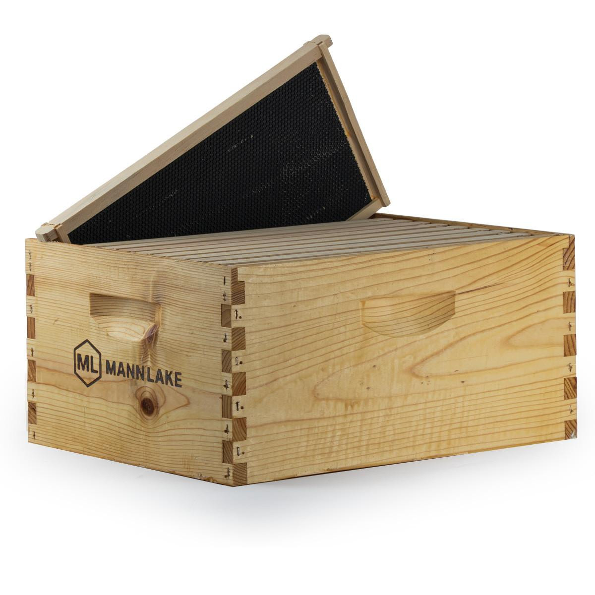 Premium Wax Dipped Complete 10 Frame Hive Kit