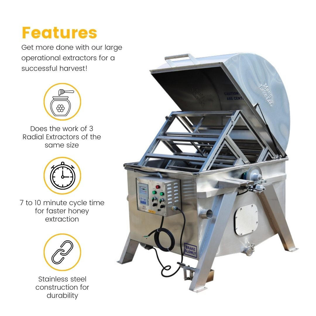 80 Frame Horizontal Extractor - With Tables & Pump | Mann Lake Ltd.