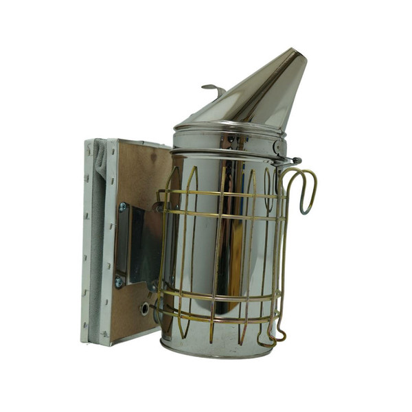 4" x 7" Economy Stainless Steel Smoker with Shield | Mann Lake Ltd.