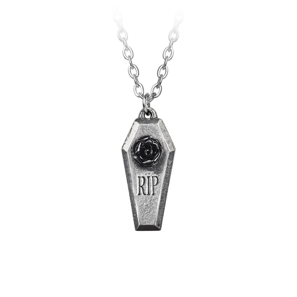 RIP Rose Pendant | Handmade Gothic Jewelry | Alchemy