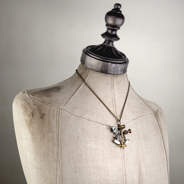 Cloud Pilots Sextant Pendant - Alchemy of England