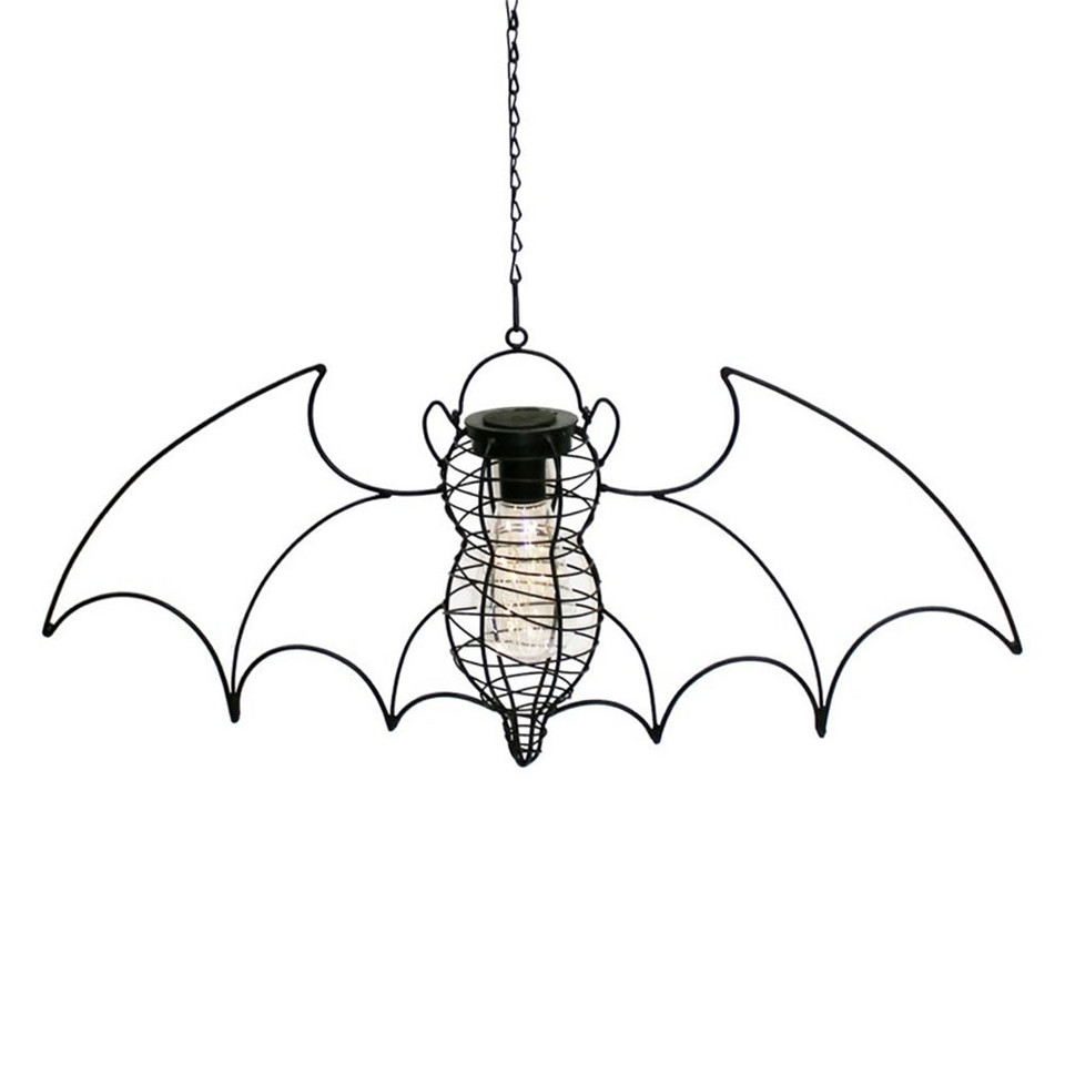 Solar Powered Bat Lantern Light | Gothic Home Decor | Alchemy