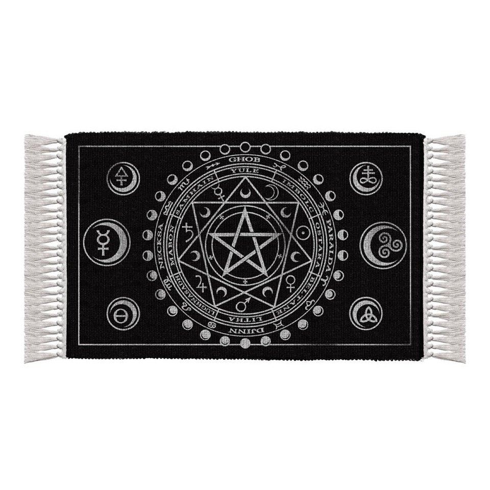 Poe's Raven Rug | Gothic Home Decor | Alchemy