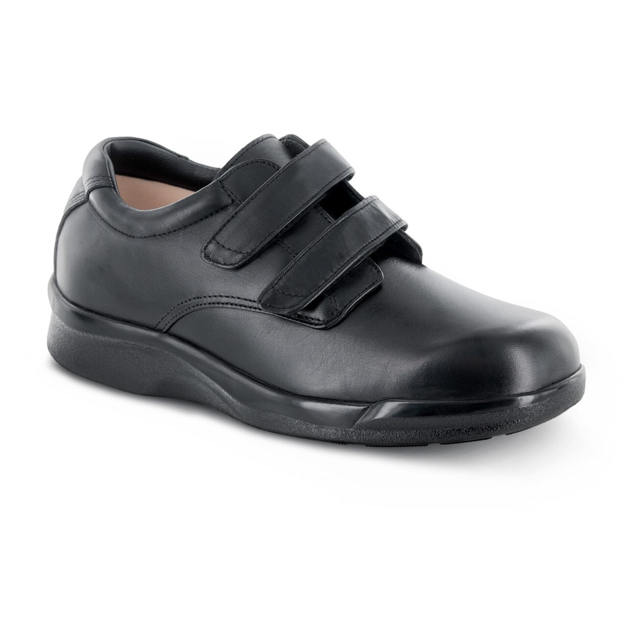 APEX Men's Conform Double Strap Casual Shoe - Black
