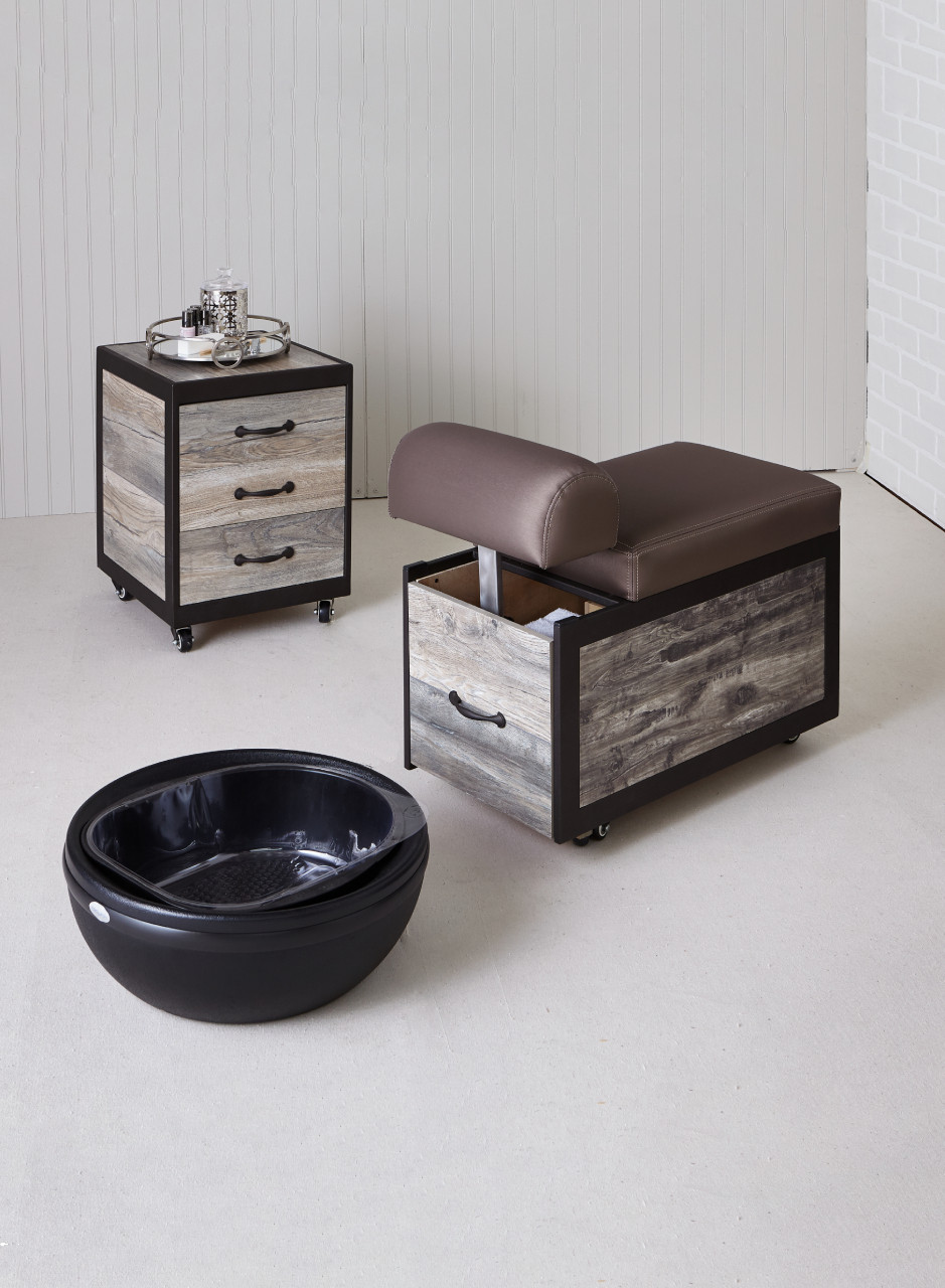 Portable Pedicure Dolly and Carts with Foot Rest | Belava