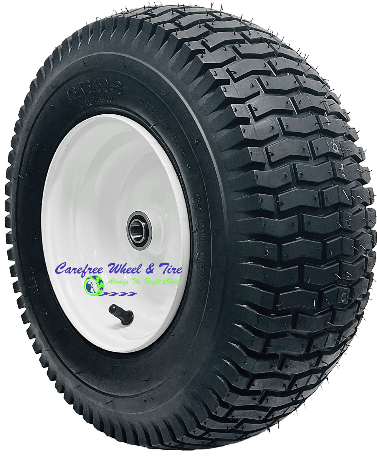 16X6.50-8 AIR PNEUMATIC Wheel Assembly With 3" Centered Hub