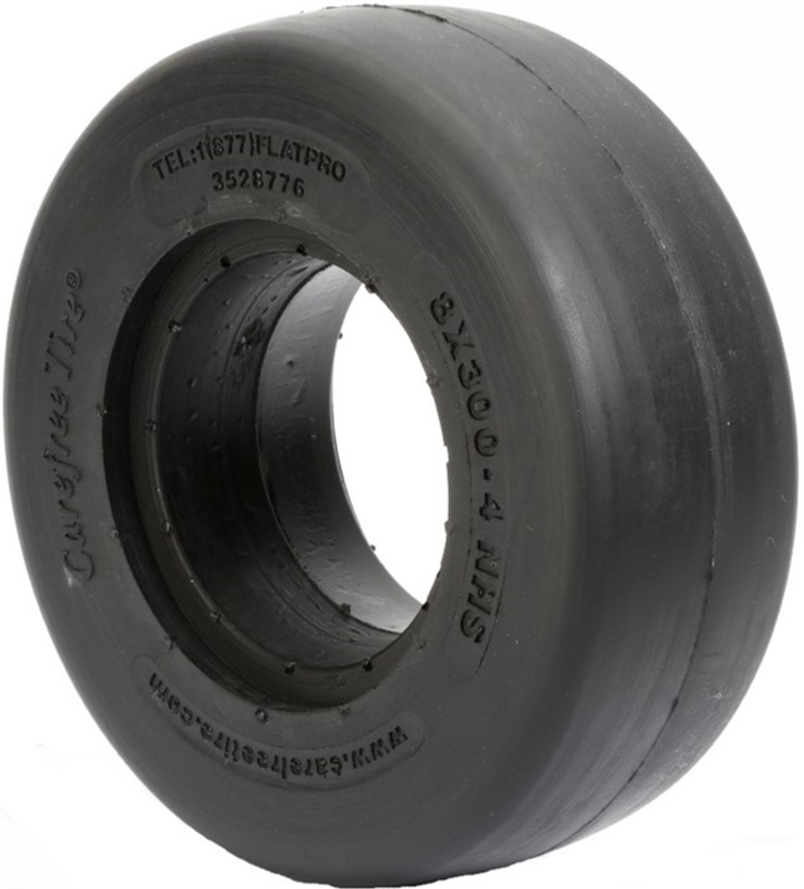 8 x 3.00-4 (8x3) Carefree (No-Flat) Smooth Tread Tire