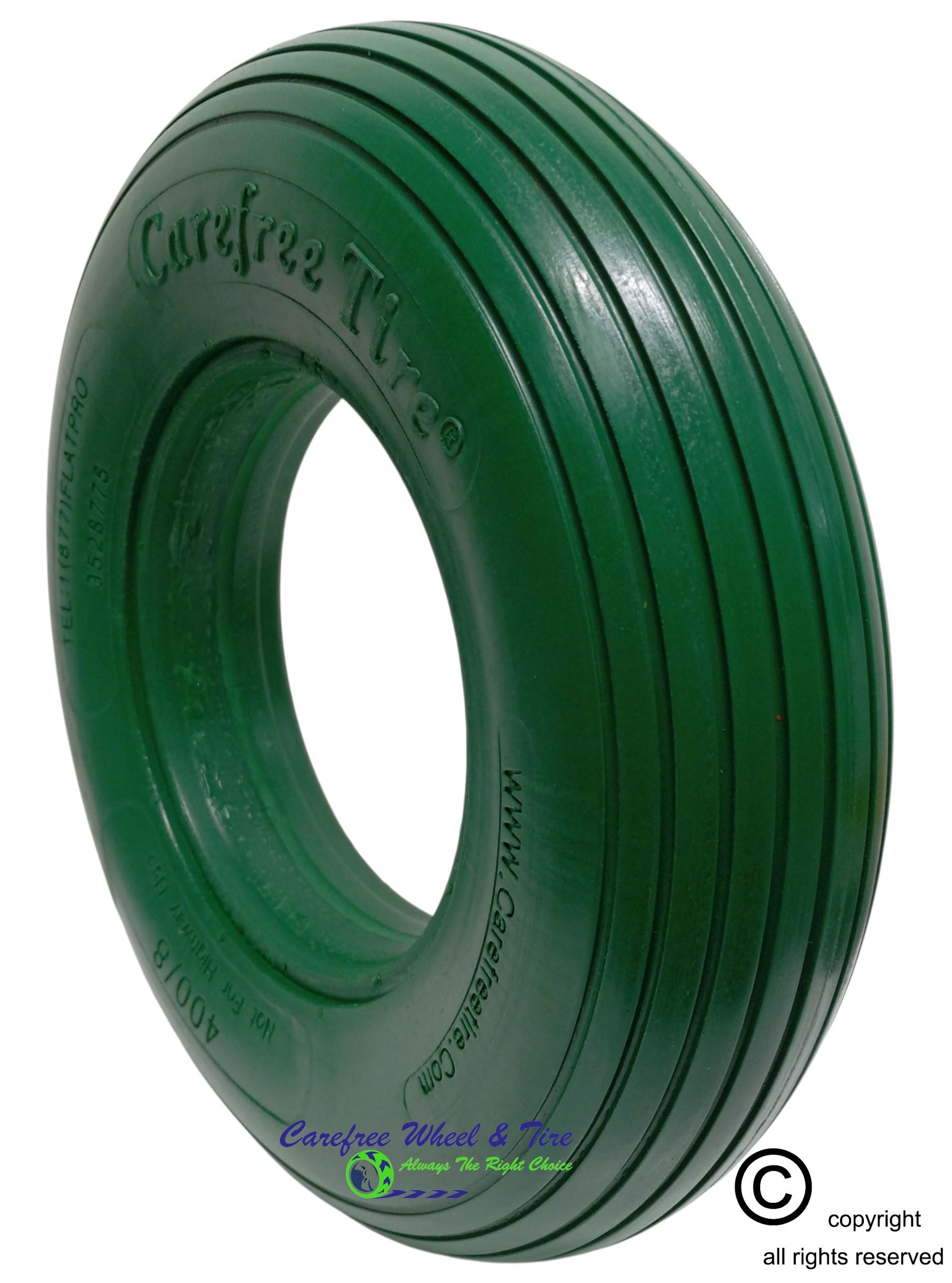 14x3 One Size Fits All – Rib Tread Wheelbarrow Tire & Wheel Assembly