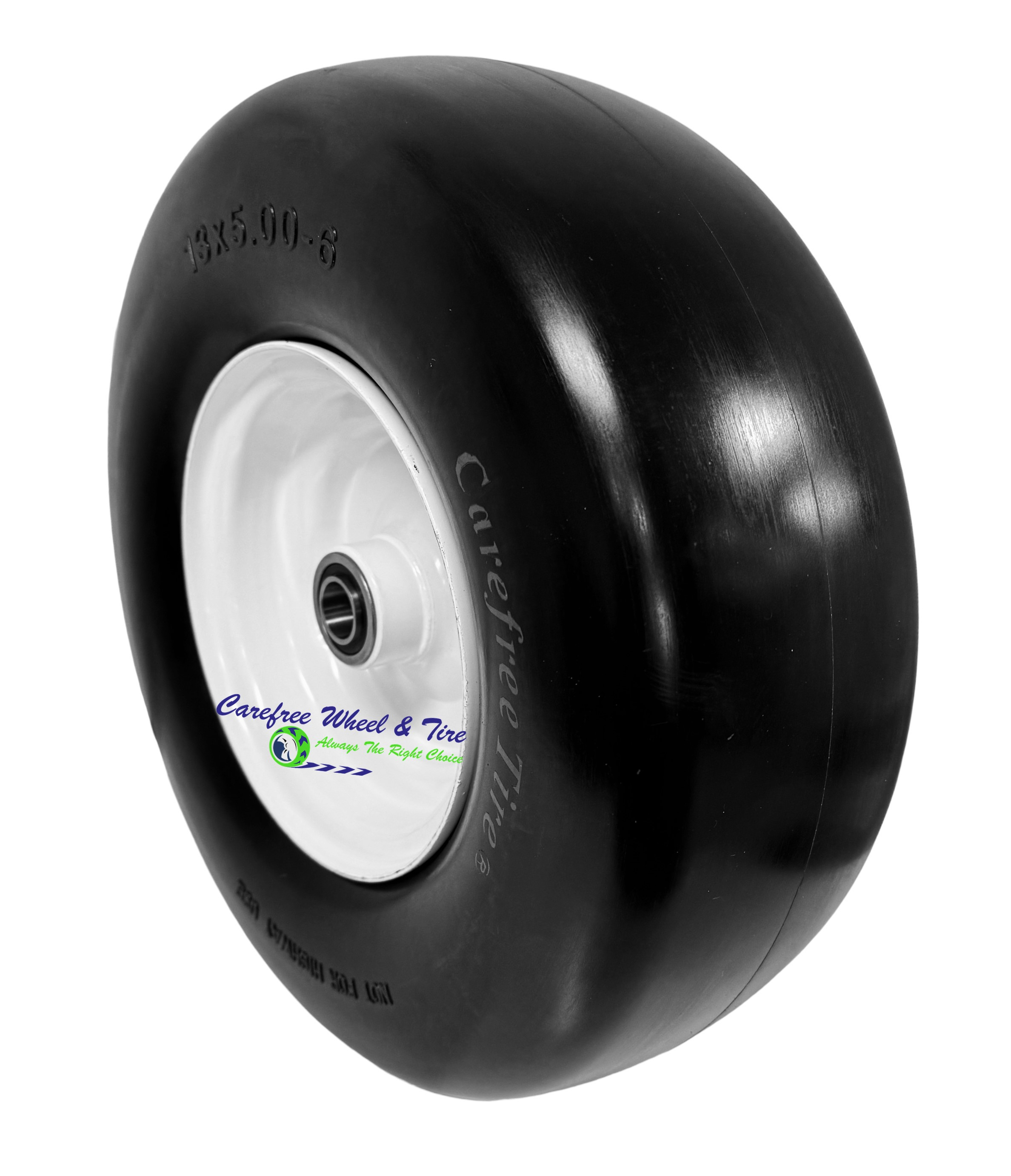 13x6.50-6 Carefree (No-Flat) Wheel & Tire Assy With Smooth Tread, 6 ...