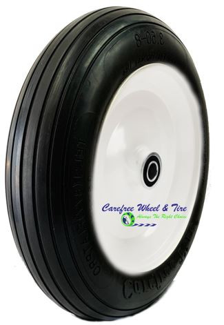 3.50-5 (13" x 3") Rib Tread Wheelbarrow Wheel Assembly