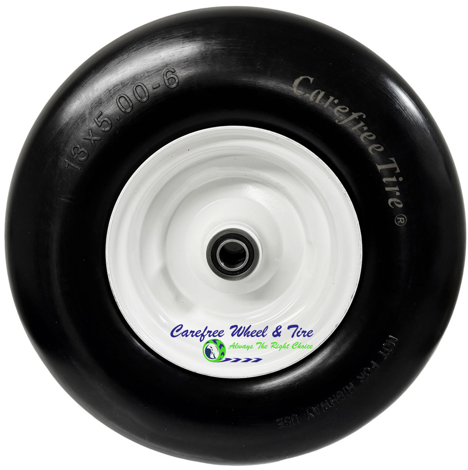 13x6.50-6 Carefree (No-Flat) Wheel & Tire Assy With Smooth Tread, 6 ...