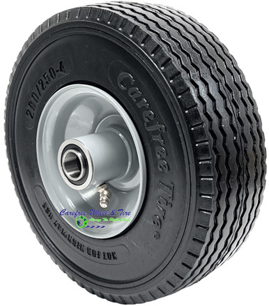 280/250-4 (9" x 2.8") WIDE Wheel Assembly With Carefree (No-Flat) Tire