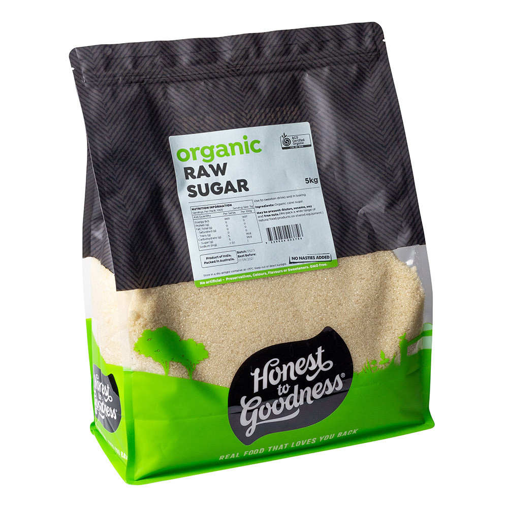 Organic Raw Sugar 25KG | Bulk | Honest to Goodness