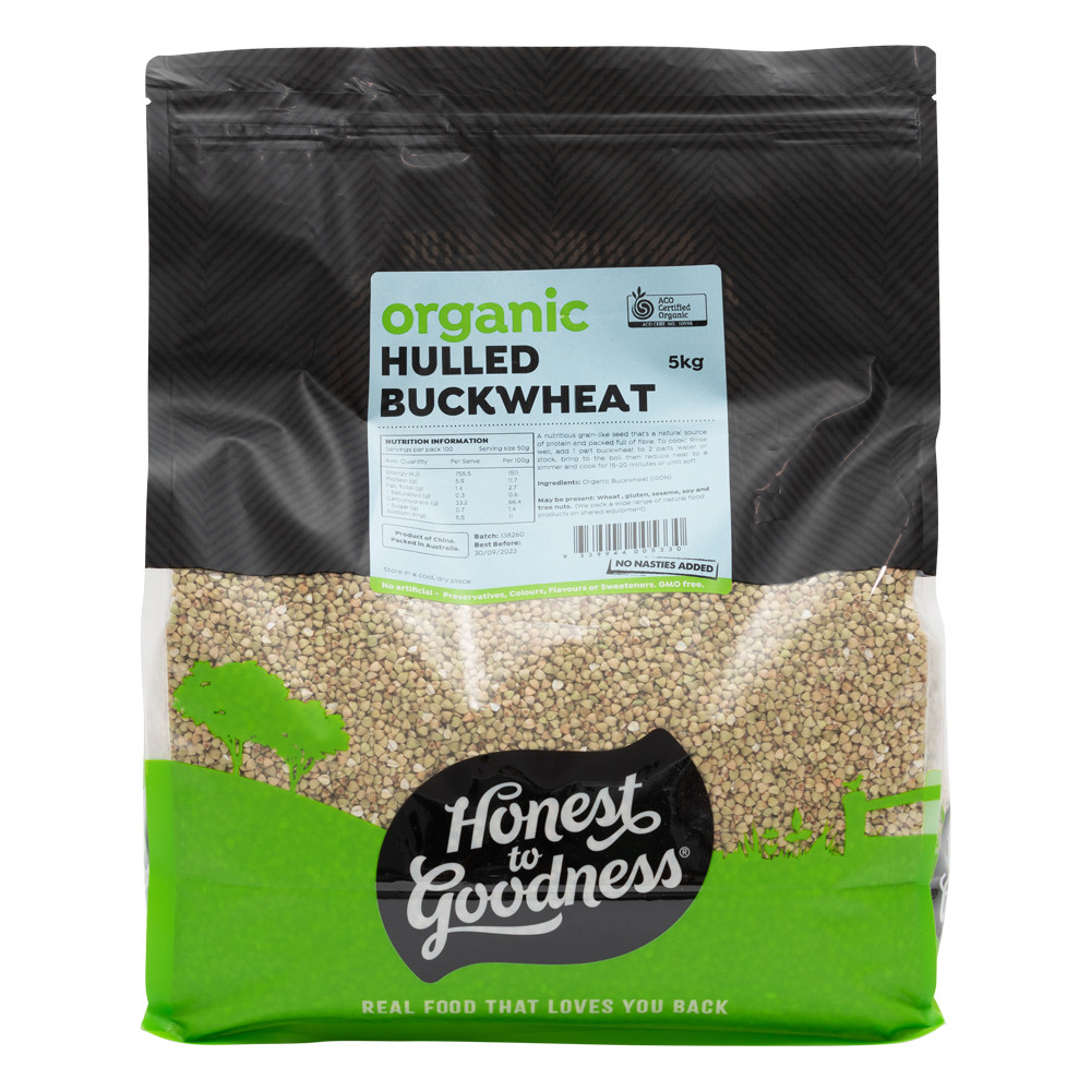 Organic Puffed Buckwheat 2KG | Gluten Free | Bulk Cereal