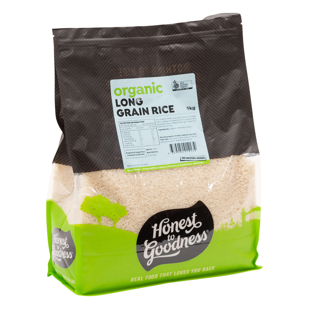 Organic White Long Grain Rice 1.5kg | Honest to Goodness