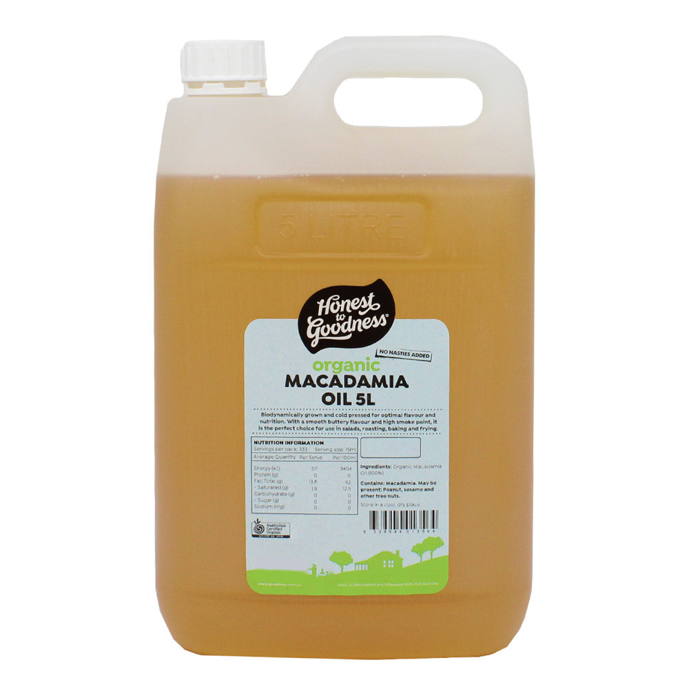 Organic Macadamia Oil 250ml | Honest to Goodness Australia