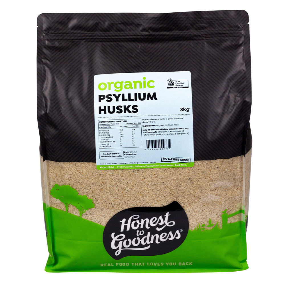 Organic Psyllium Husks 25KG | Bulk | Honest to Goodness