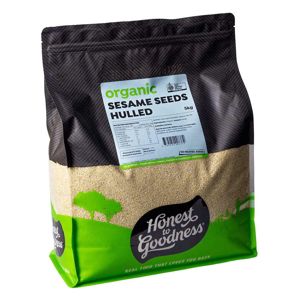 Organic Sesame Seeds Hulled 1KG | Honest to Goodness