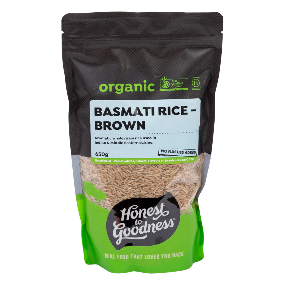 Organic Basmati Rice - Brown 25KG | Bulk