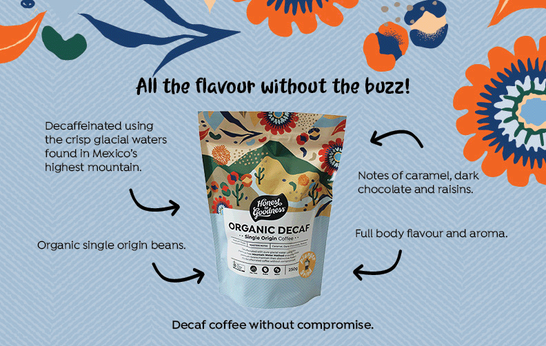 Mountain Water Processed Decaffeinated Coffee - Honest to Goodness