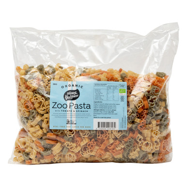 Organic Zoo Pasta with Tomato & Spinach |Honest to Goodness