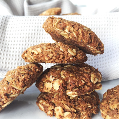 Coconut & Wattleseed ANZAC Biscuits | Healthy Recipe