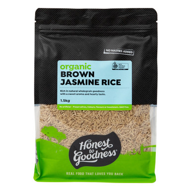 Organic Brown Jasmine Rice 1.5KG | Honest to Goodness