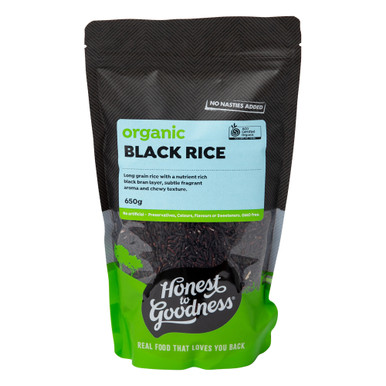 Organic Black Rice 650g | Honest to Goodness Australia