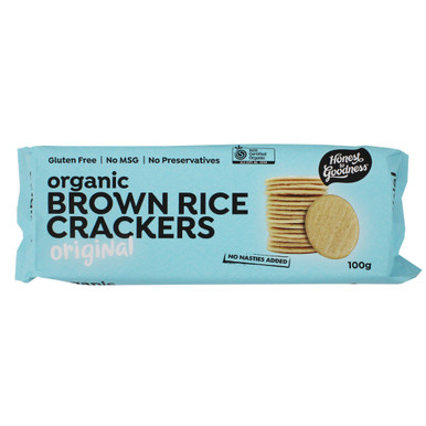 Organic Brown Rice Crackers Original | Honest to Goodness