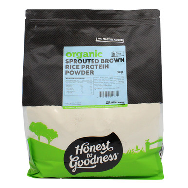 Organic Sprouted Brown Rice Protein Powder 3KG | Superfoods