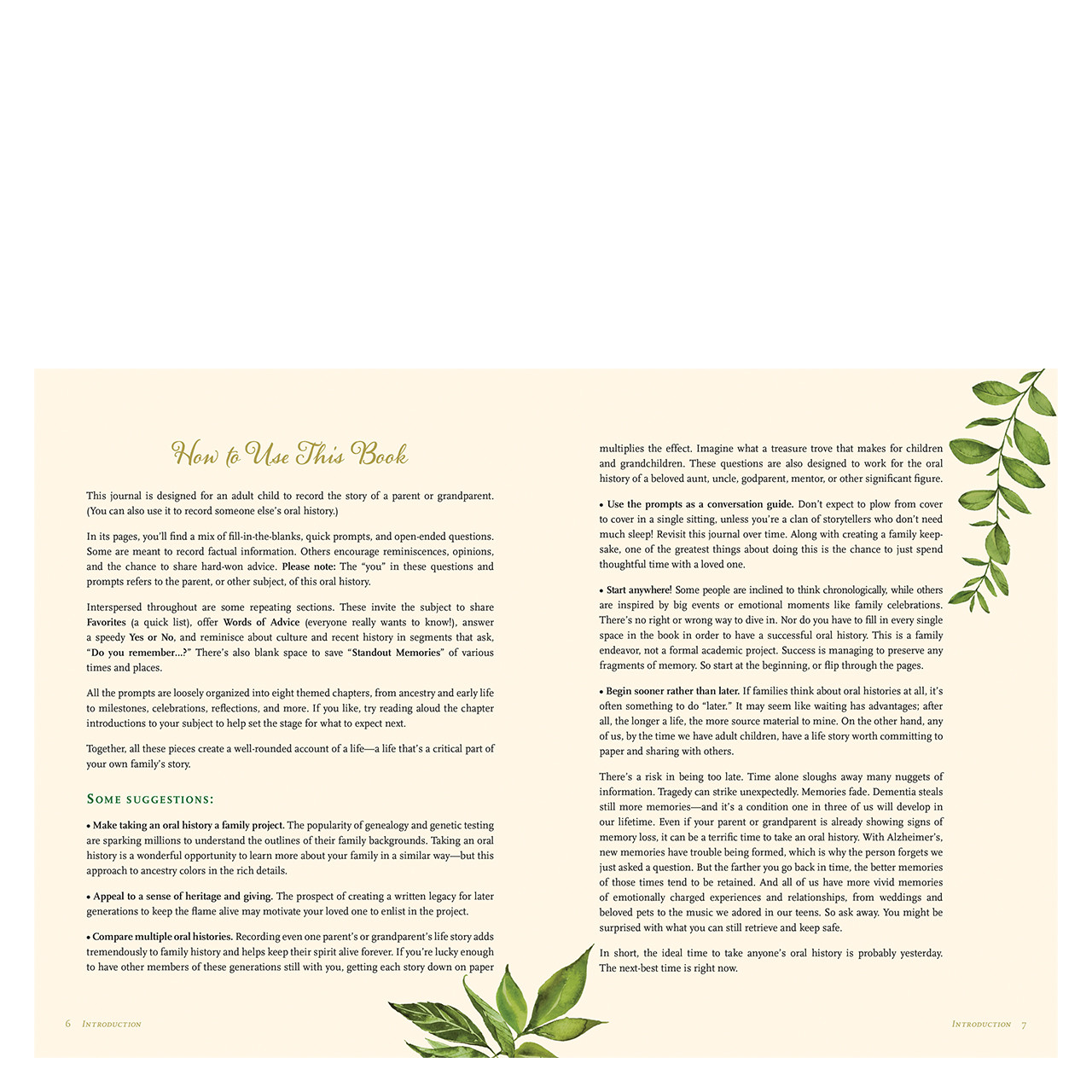 An Oral History Guided Journal - Franklin Planner