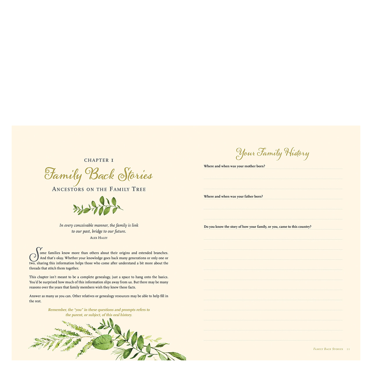 An Oral History Guided Journal - Franklin Planner
